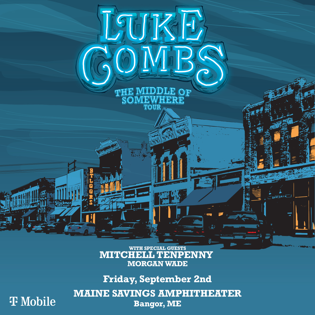 Luke Combs with Mitchell Tenpenny and Morgan Wade