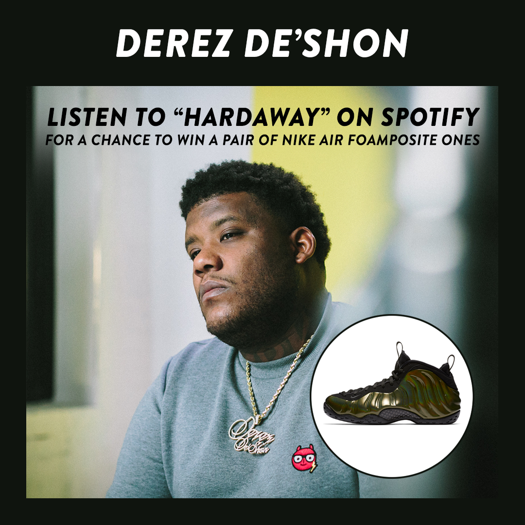 Derez De'Shon 'Stream To Win' Contest - Enter to win on ToneDen