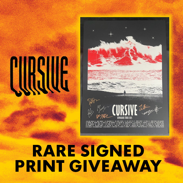 Cursive Rare Signed Print Giveaway - Enter to win on ToneDen