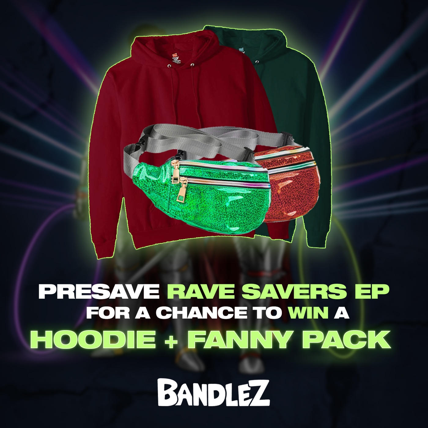 Bandlez Rave Savers Merch Contest - Enter to win on ToneDen