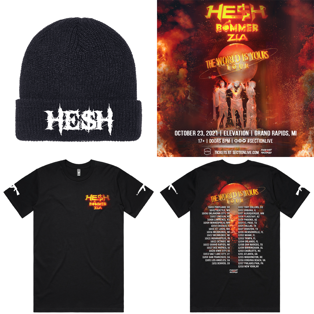 HE$H - Merch and Ticket Bundle - Enter to win on ToneDen