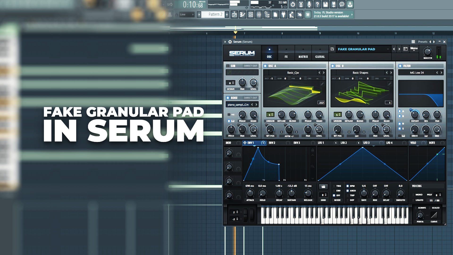 Fake Granular Pad Serum Preset by Kesudio - Free download on ToneDen