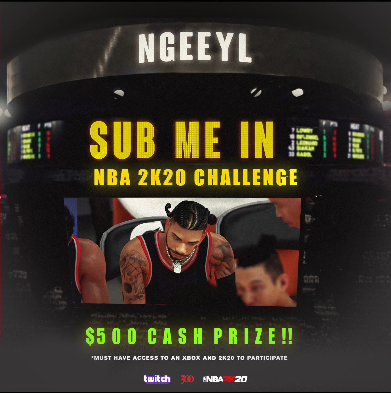 "Sub Me In" Tournament 🎒 - Enter to win on ToneDen