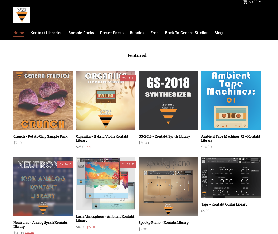 Free Genera Studios Product - Enter to win on ToneDen