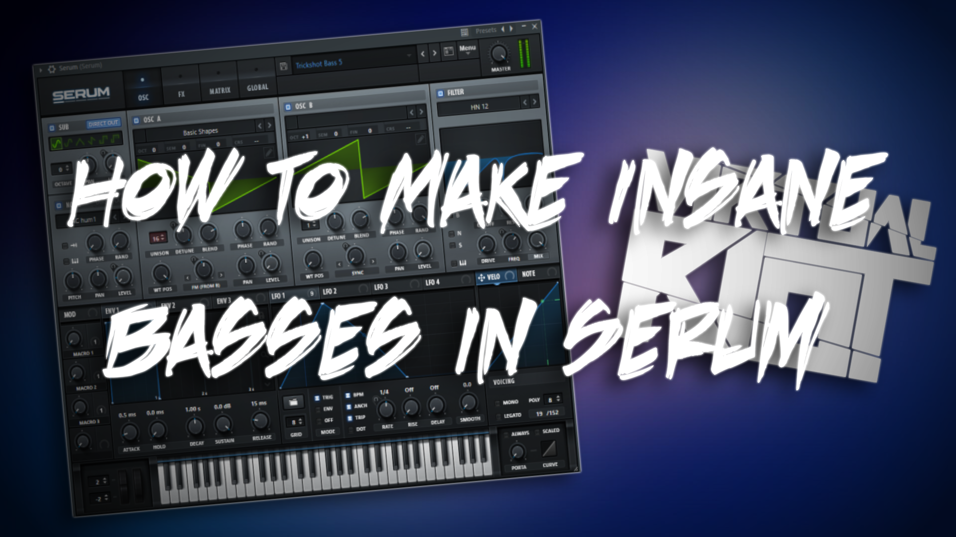 How to Make a Riddim One Shot Bass in Serum by TrickshotMusic - Free ...