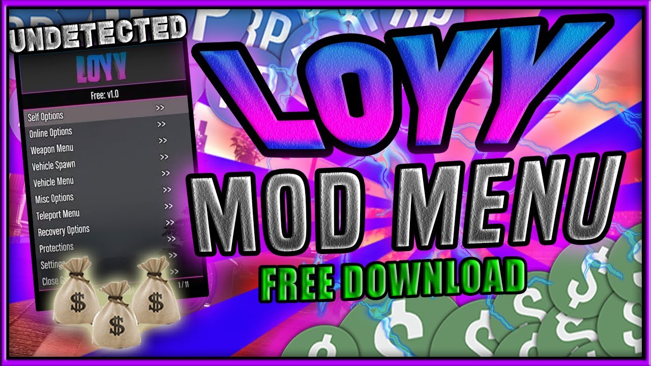 Free GTA 5 Loyy Menu by Corellix HD - Free download on ToneDen