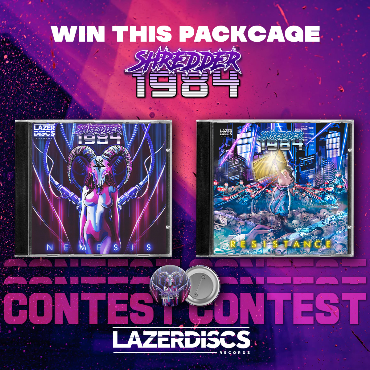 SHREDDER 1984 & LAZERDISCS RECORDS CONTEST - Enter to win on ToneDen