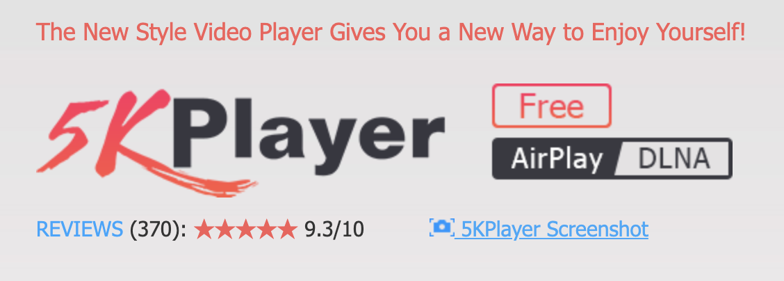 5kplayer for for windows by Rahul Leon - Free download on ToneDen