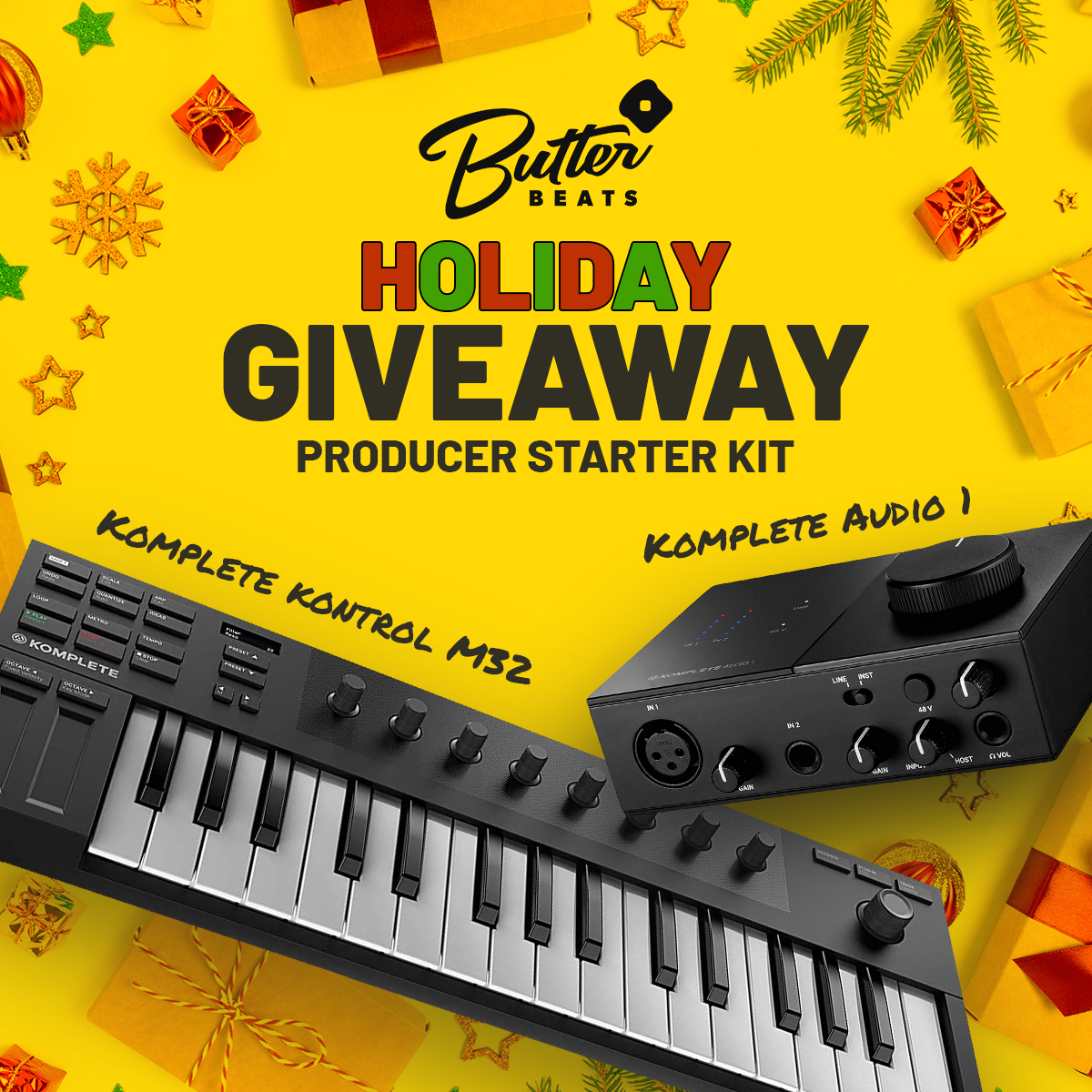 Butter Beats Holiday Giveaway - Producer Starter Pack - Enter to win on ...