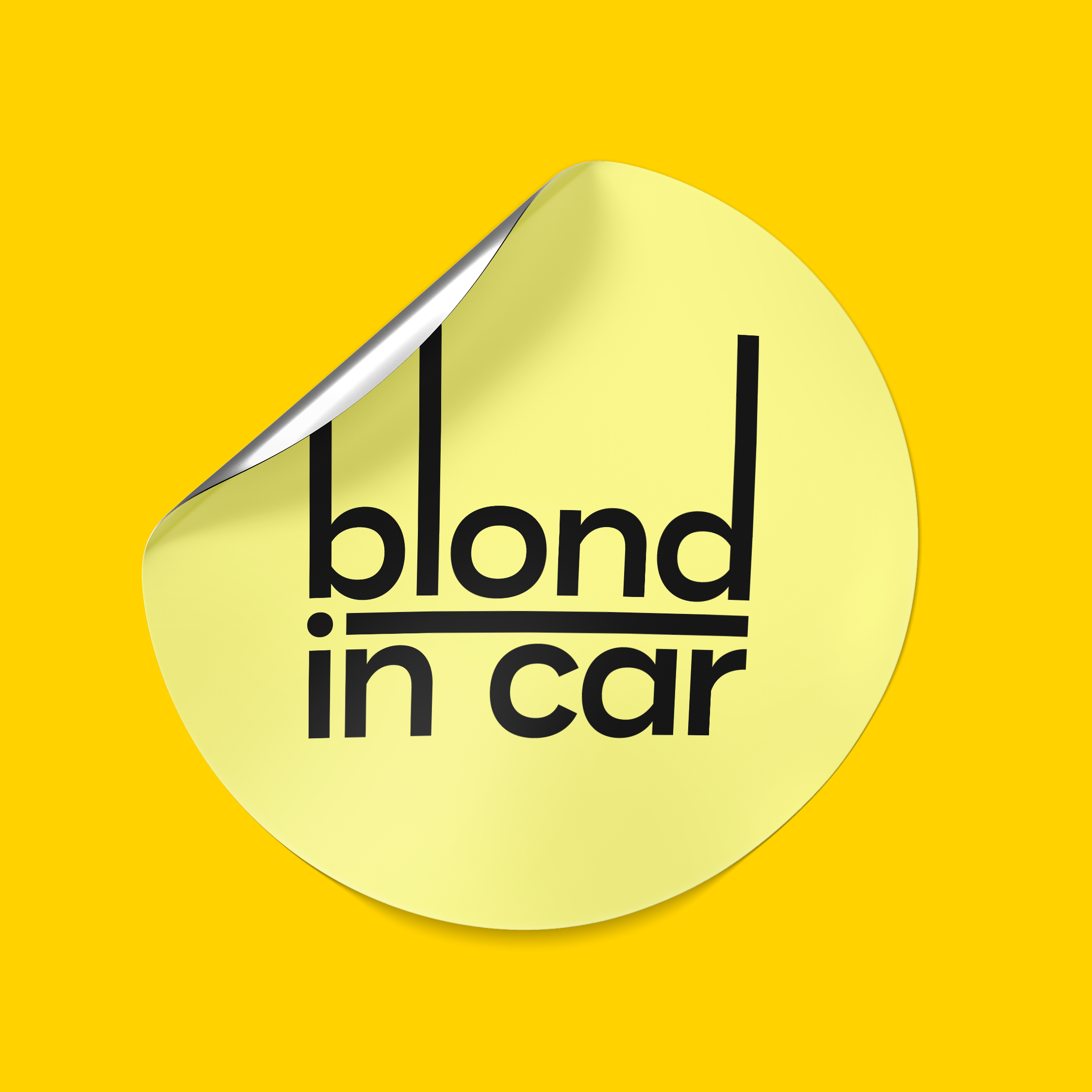 Win a FREE Blond in Car Sticker! - Enter to win on ToneDen