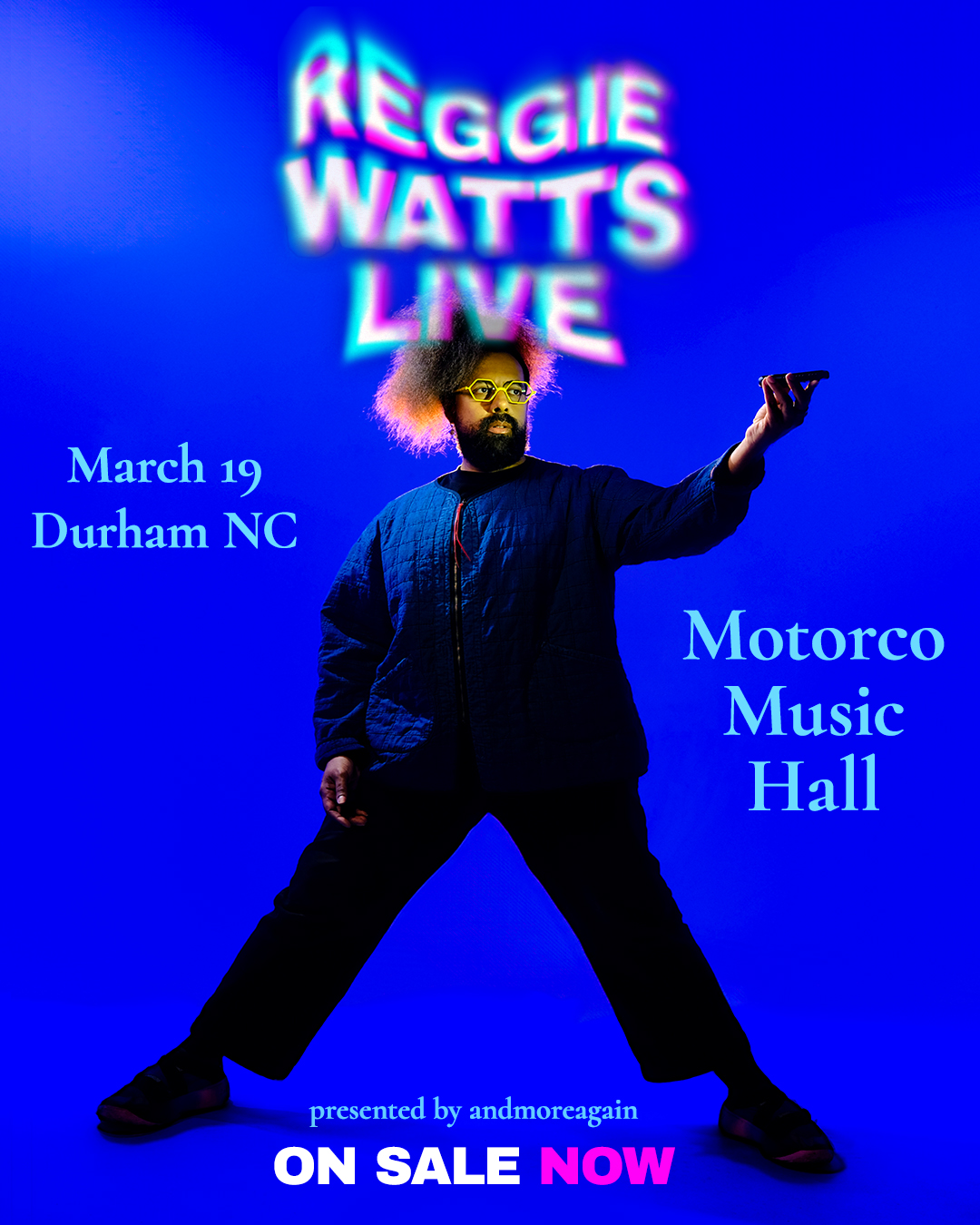 Reggie Watts Tickets Contest! - Enter to win on ToneDen