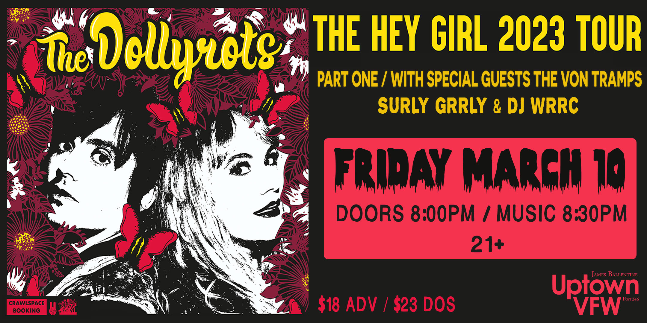 The Hey Girl 2023 Tour: THE DOLLYROTS & The Von Tramps - Enter to win ...