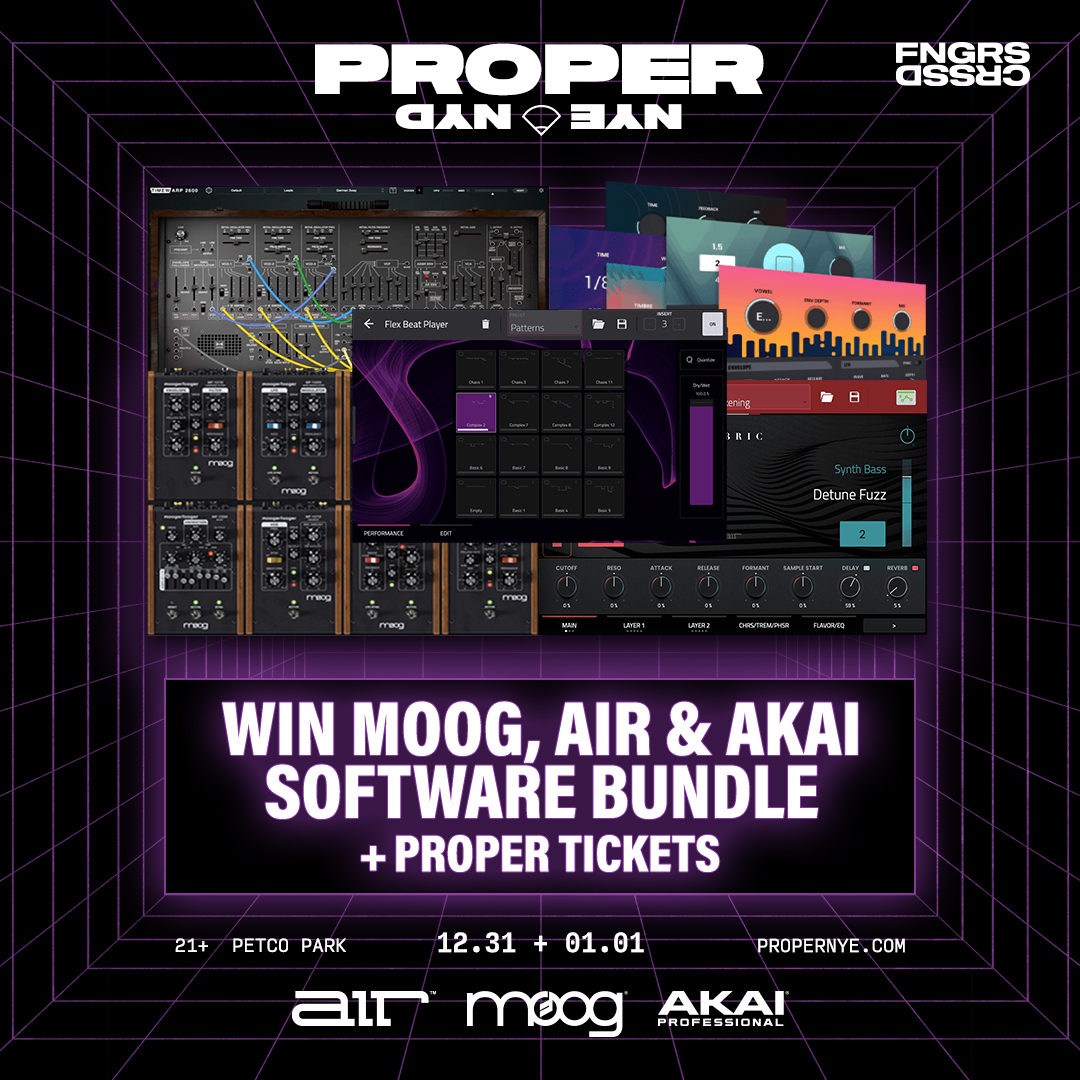 Proper x Moog x Air x Akai Giveaway - Enter to win on ToneDen