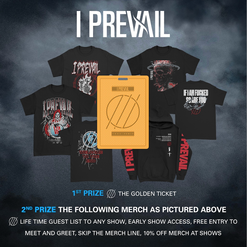 I Prevail TRUE POWER Golden Ticket Giveaway - Enter to win on ToneDen