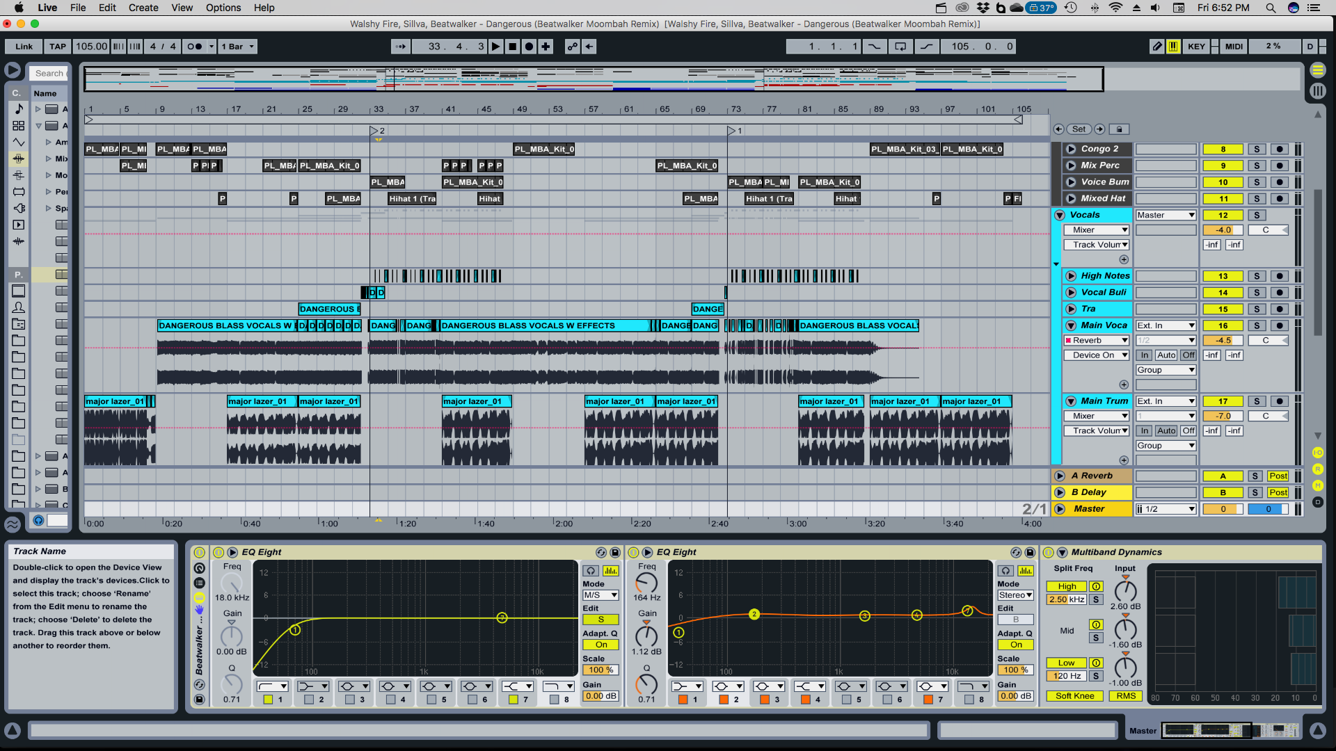 Dangerous (Beatwalker Moombahton Remix) Ableton 9 Project File by Beatwalker - Free download on ...